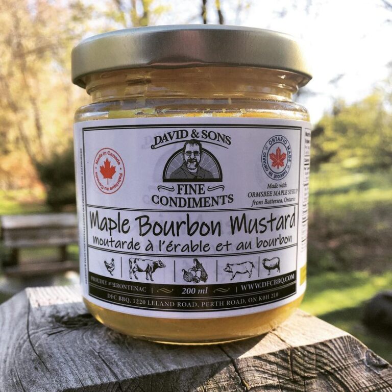 Maple Bourbon Mustard – 200ml – Shop DFC BBQ